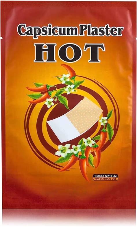 10 Count Capsaicin Patches472x708 Hot Capsicum Patch Health And Household