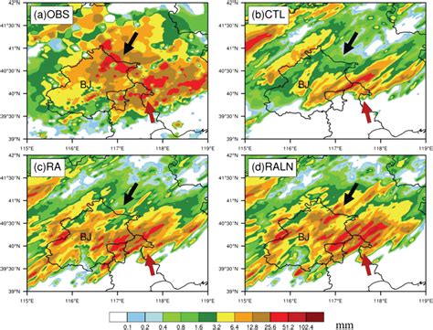 Three‐hour Accumulated Precipitation Forecasts Color Unit Mm