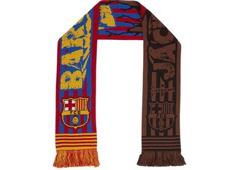 Travis Scott X Fc Barcelona Jack Football Club Scarf Multicolor Uomo Ss25 It