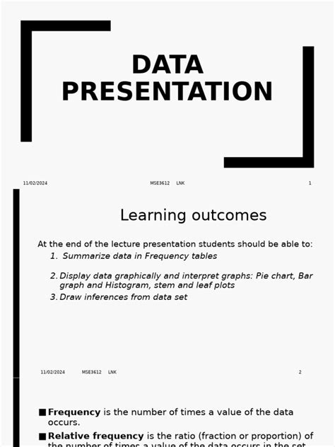lesson 6 descriptive statistics data representation pdf teaching