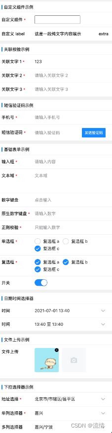 基于vant封装的动态表单vfrom使用教程vform Csdn博客