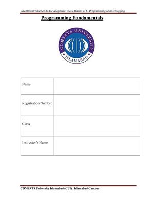 Lab 11 Handouts Structures Programming Fundamentals CUI Studocu