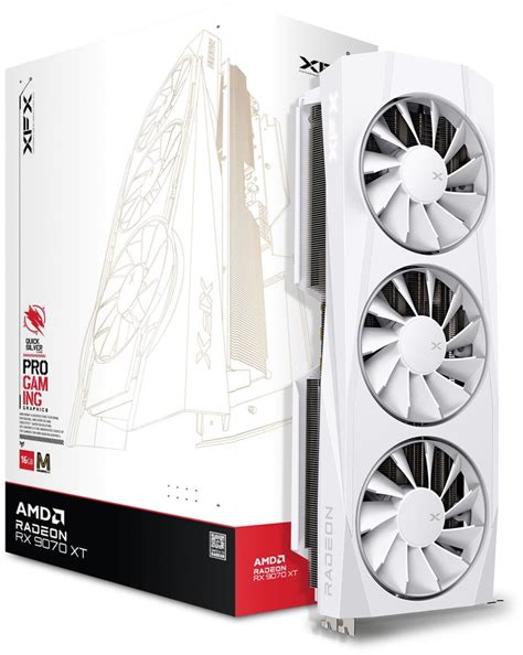 Xfx Radeon Rx 9070 Xt Quicksilver White Magnetic Air Au Meilleur Prix