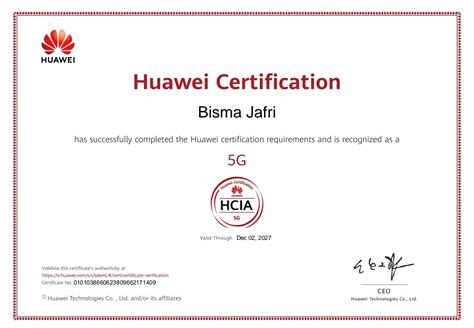 Huaweicertified 5gexpertise Careeradvancement Telecommunications