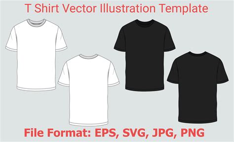 White T Shirt Template Vector