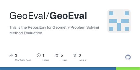 Github Geoevalgeoeval This Is The Repository For Geometry Problem Solving Method Evaluation