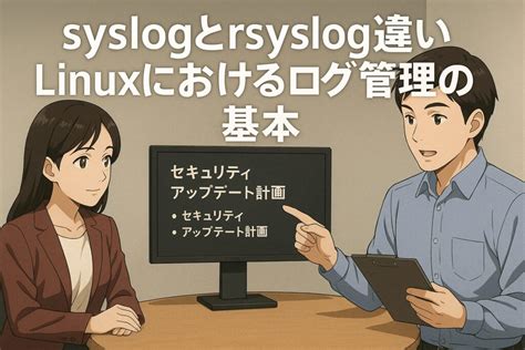 新linux入門｜syslogとrsyslogの違い：linuxにおけるログ管理の基本 新linux入門 PartⅤ 演習で学ぶインフラlinux