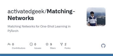 Github Activatedgeekmatching Networks Matching Networks For One