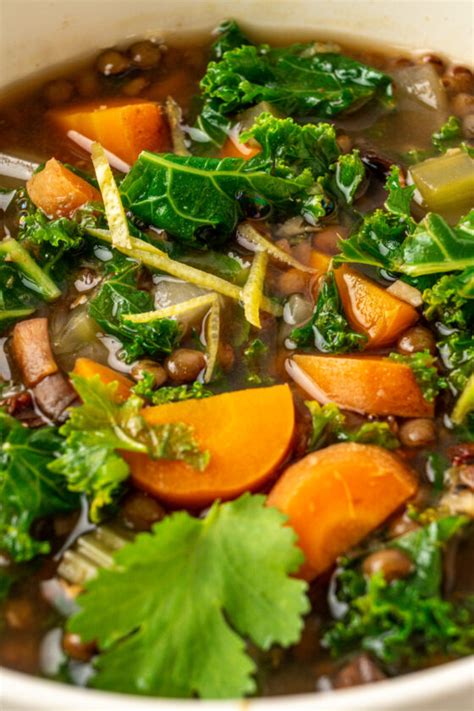 Lentil Kale Soup Vegan On Board