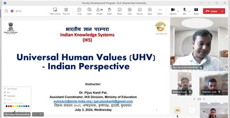 One Week Fdp On Indian Knowledge System And Education A Roadmap For A Viksit Bharat
