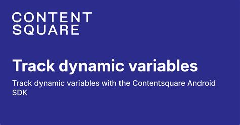 Track Dynamic Variables Android