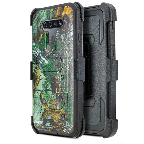 For LG K51 Q51 Phone Case Dual Layer Full Body Rugged Clear Back Case Drop Resistant Shockproof