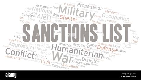 Sanctions List Stock Vector Images Alamy