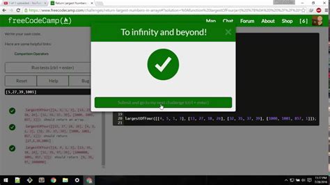 Return Largest Numbers In Arrays Free Code Camp Basic Algorithm Scripting Youtube