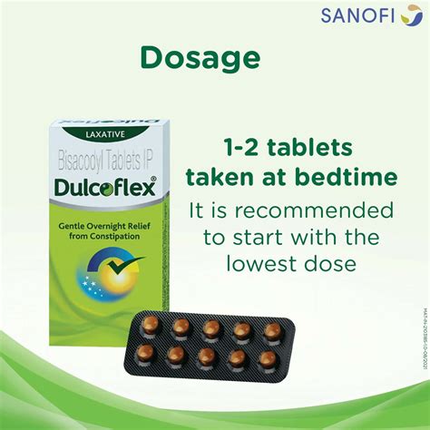 Buy Dulcoflex 5mg Tablet Constipation Laxative Bowel Movement Regulator 1 Strip 10 Tablet Online