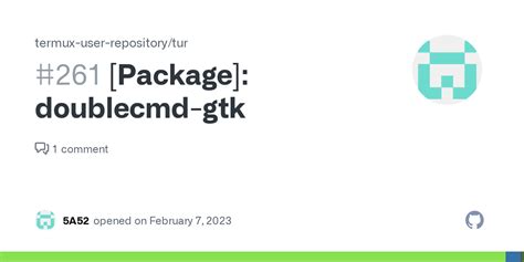 Package Doublecmd Gtk · Issue 261 · Termux User Repositorytur · Github