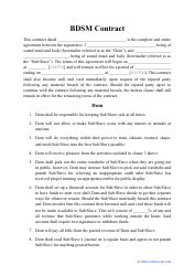 Sex Act Contract Template Fill Out Sign Online And Download PDF Templateroller