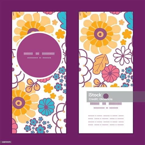 벡터 색상화 오리엔털 꽃 수직분사 라운드 프레임 패턴 초대 축하글 0명에 대한 스톡 벡터 아트 및 기타 이미지 0명 2015년 개체 그룹 Istock