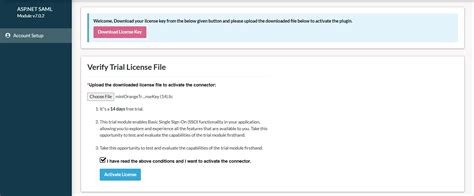License Activation Steps For Aspnet Saml Free And Premium Plugin