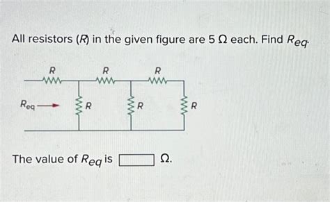 Solved All Resistors R In The Given Figure Are 50 Each