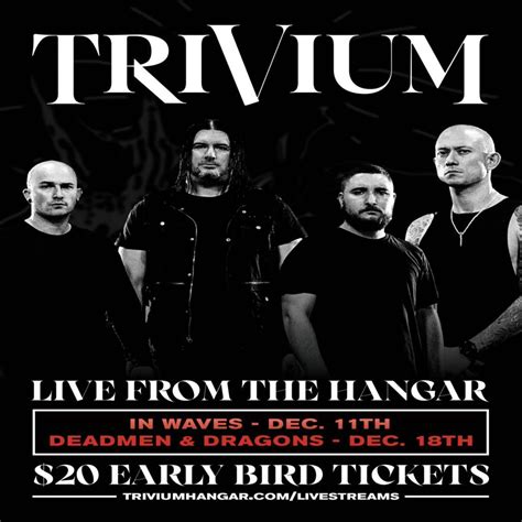 Trivium Announce 10th Anniversary Livestream Performances Of In Waves