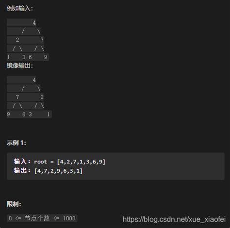 Leetcode —— 剑指 Offer 27 二叉树的镜像（java）java Leetcode 二叉树的镜像 Csdn博客