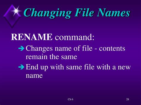 Chapter 6 Using Del Ren Move And Rd S Ch Ppt Download