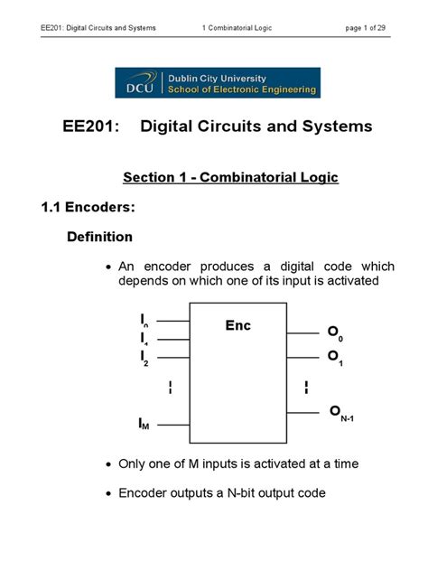 01 Combinatorial Logic Pdf Digital Electronics Electrical Engineering