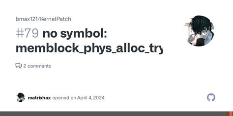 No Symbol Memblockphysalloctrynid · Issue 79 · Bmax121