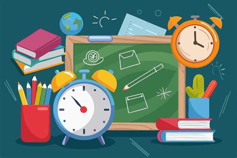 A Drawing Of A Clock With A Picture Of A Clock And A Pencil On The Table Premium Ai Generated