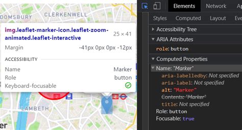 Interactive Markers Should Have An Accessible Name And Role Button Issue Leaflet
