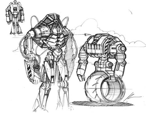 Daily Sketches From Industrial Designer Spencer Nugent Robots