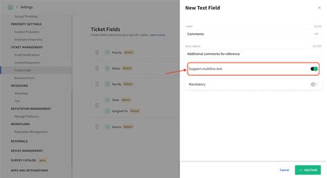 create custom ticket fields surveysparrow