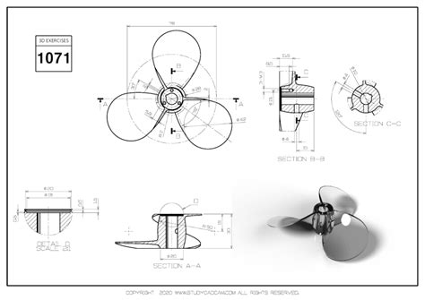D CAD EXERCISES STUDYCADCAM Técnicas de dibujo Ejercicios de dibujo Dibujo tecnico