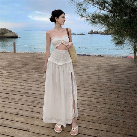 【original And In Stock】real Shot European And American Hot Girl Pleated
