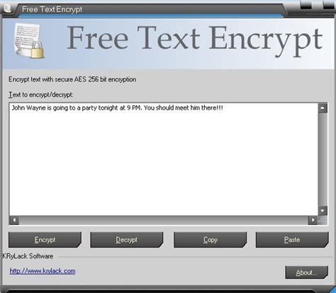 free text encrypt download for free softdeluxe