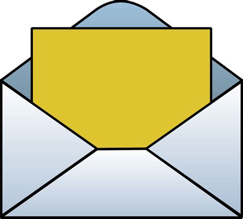 Open Envelope Clipart