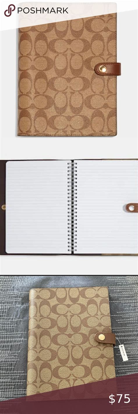 Coach Notebook Coach Smooth Leather Style