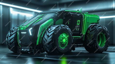 Futuristic Autonomous Farming Vehicle With Modular Design Premium Ai Generated Image