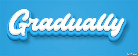 Gradually Text Effect And Logo Design Word