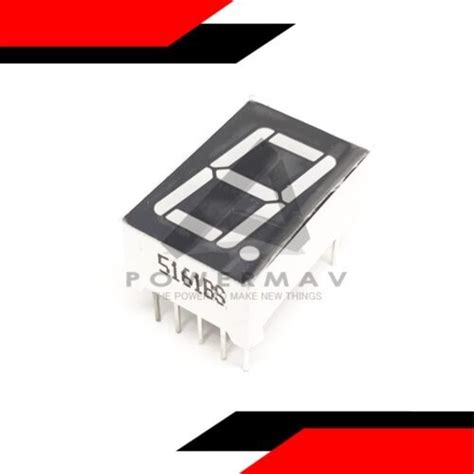 0 56inch 1 Digit 7 Segment Cathode 5161as Powermav Electronics Store