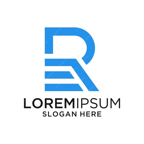 Premium Vector Abstract Re Logo Design Initials Re Logo Template