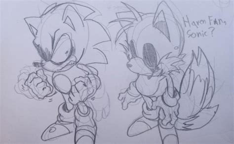 Sonic And Zalgo Tails Hedgehog Art Sonic Fan Art Sonic Art