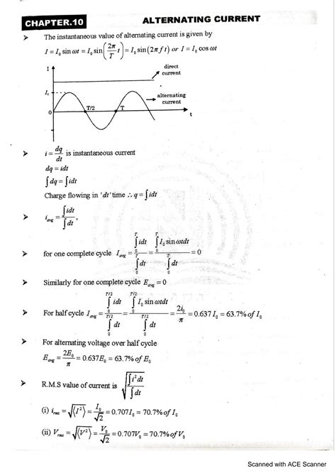 Solution Alternating Current All Formulas For Jee Mains And Advanced