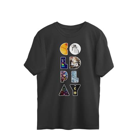 Coldplay Oversized T Shirt Abum Letters Wittee