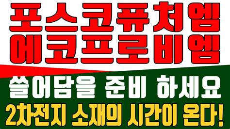 2차전지자동차 9조 정책지원 에코프로비엠 포스코퓨처엠 엘앤에프 분석 2차전지관련주 정부지원사업 승부사 양극재
