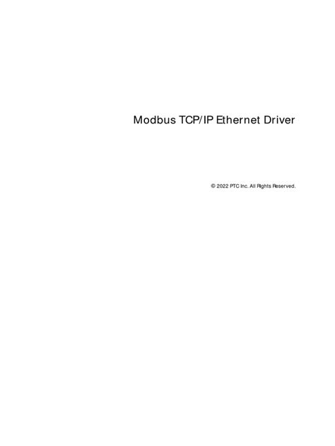 modbus ethernet manual pdf computer network transmission control