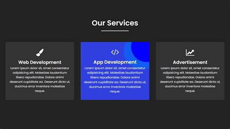 How To Make Service Section Using Html And Css Our Service Page