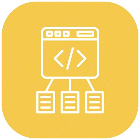 Premium Vector Code Framework Vector Illustration Style