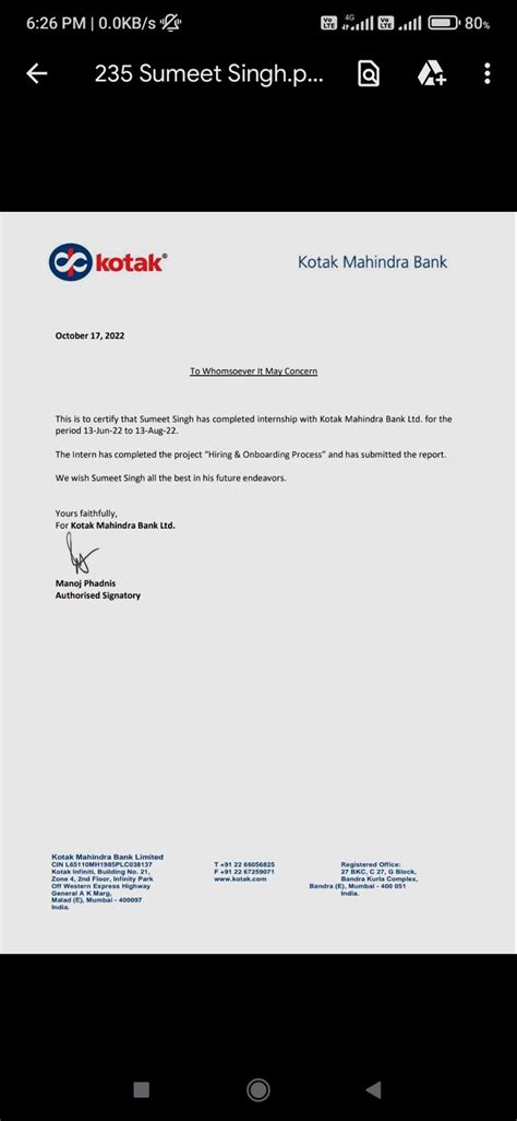 Sumeet Singh On Linkedin Completed Internship In Hr Department